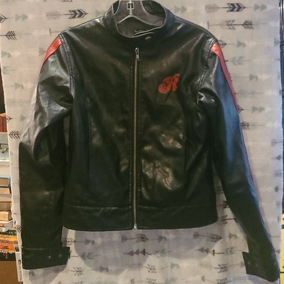 Miss Ritchie | Jackets & Coats | Womens M Black Biker Moto Jacket Miss ...